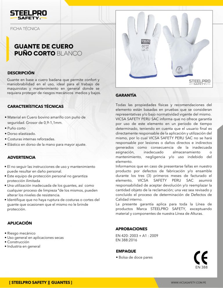 EPP DE PROTECCIÓN MANUAL