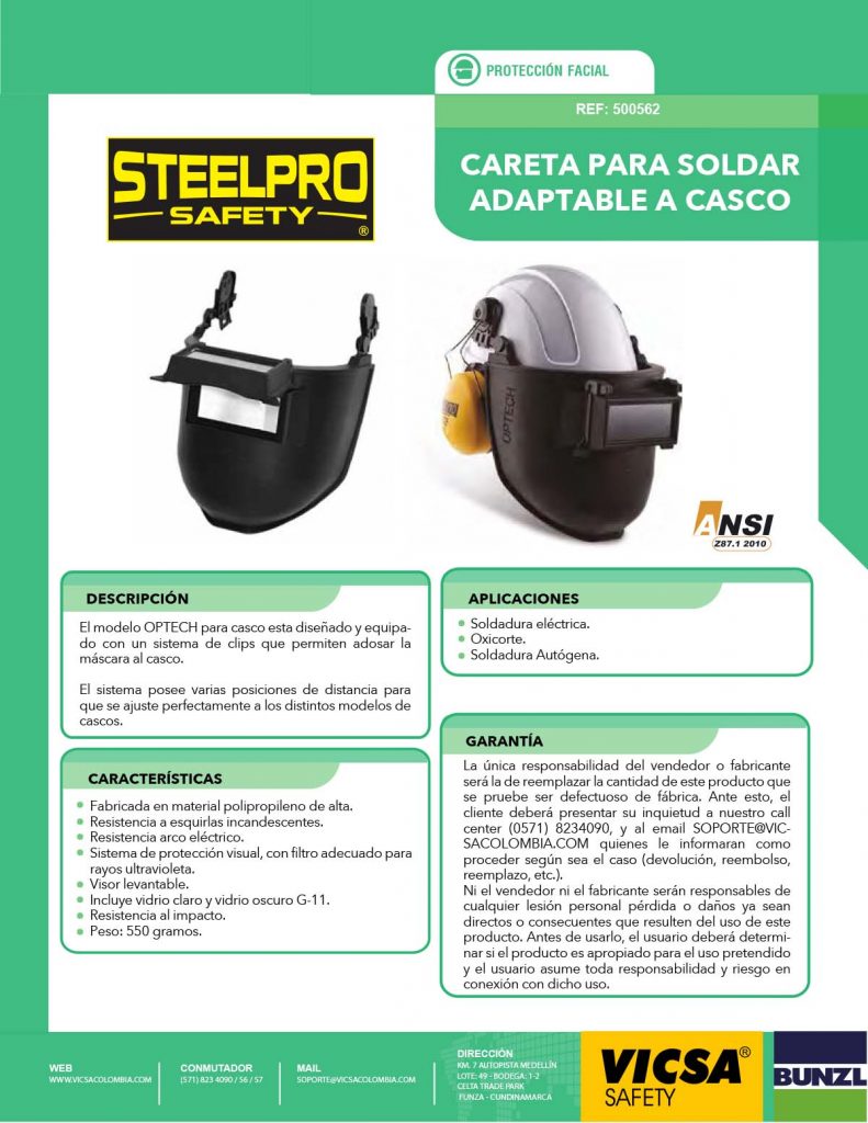 EPP DE PROTECCIÓN FACIAL